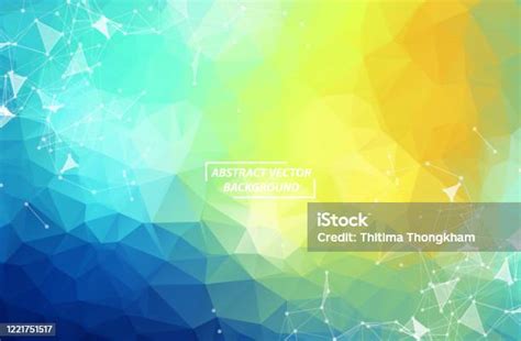 다채로운 기하학적 다각형 배경 분자 및 통신 점으로 연결된 선 미니멀리즘 배경 과학 화학 생물학 의학 기술의 개념 0명에 대한 스톡 벡터 아트 및 기타 이미지 Istock
