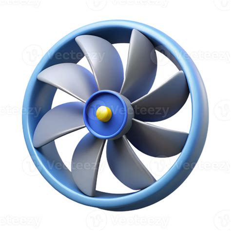 Extraordinary Dreamy Artistic Minimal Illustration Of A Turbine Blade Clean Lines Flat Color