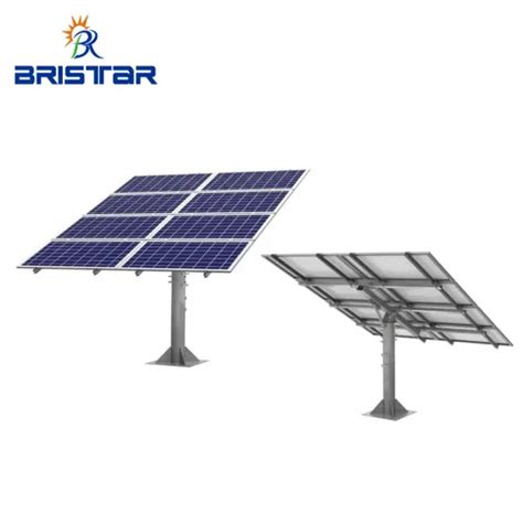 Galvanized Steel Pole Mounting Pv Module Structure Solar Panel Ground