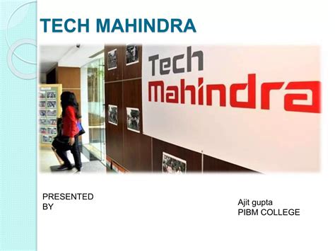 Tech Mahindra PPTX Telecommunications Industry Industries