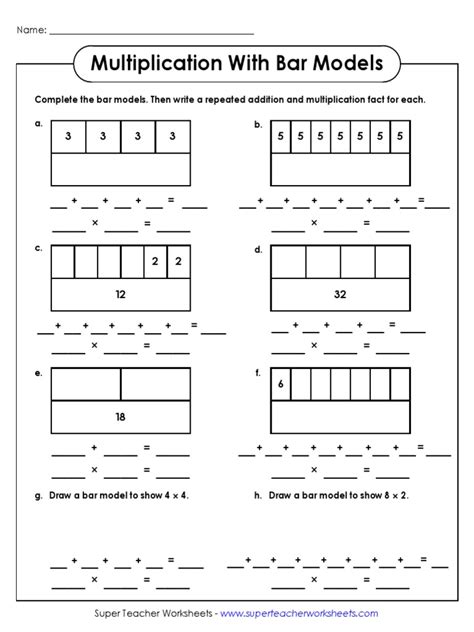 Math Bar Model Repeated Addition Pdf