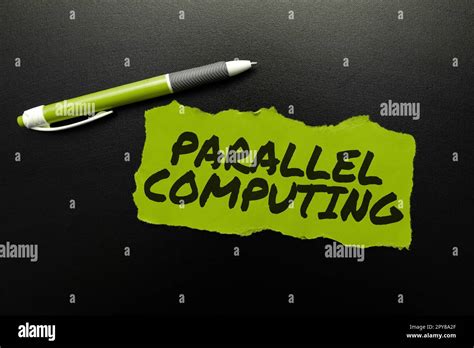 Conceptual Caption Parallel Computing Business Approach Simultaneous Calculation By Means Of
