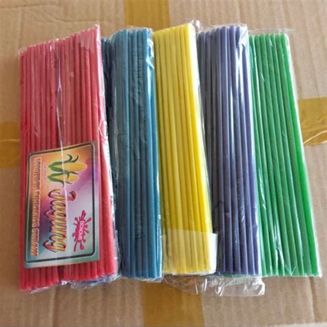 Jual Sedotan Plastik Sedotan Murah Sedotan Ekonomis 5 Pak Warna