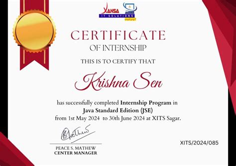 Krishna Sen On Linkedin Java Softwaredevelopment Certification
