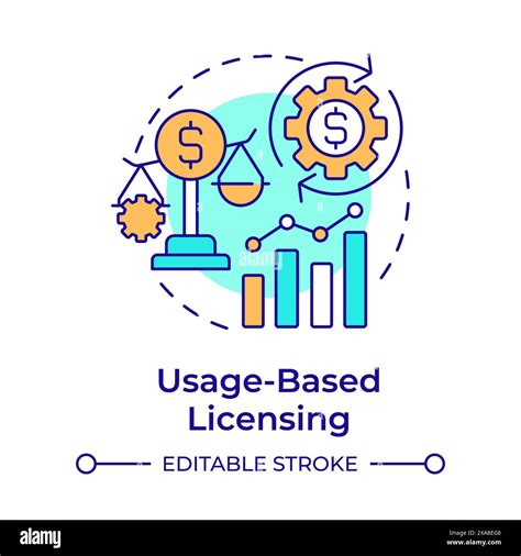 Usage Based Licensing Multi Color Concept Icon Stock Vector Image And Art Alamy