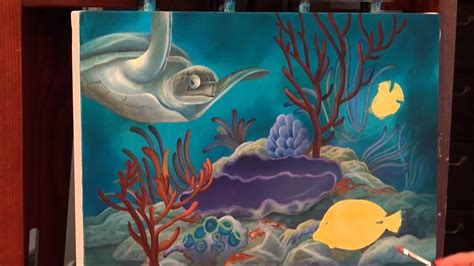 Acrylic Painting - How to Paint Tropical Reef - YouTube