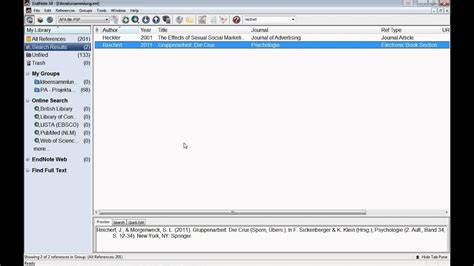 Endnote Tutorial 04 Output Styles YouTube