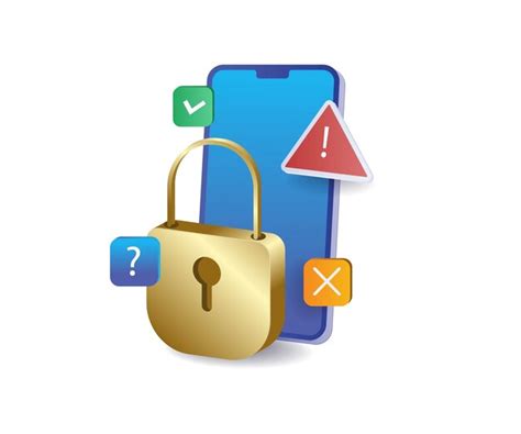 premium vector malware smartphone app data security warning
