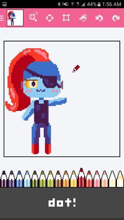 Undyne Pixel Art Undertale Amino
