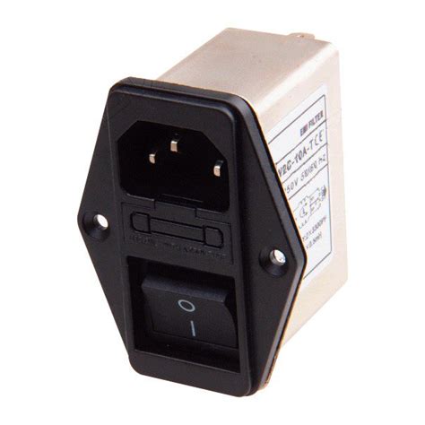 Qxke Iec Input Module Ac Power Outlet With Emi Filter Fuse