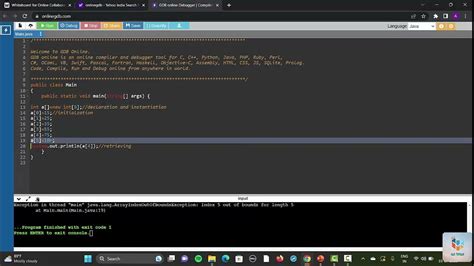Single Dimensional Array In Javajava For Beginnersarrays In Java