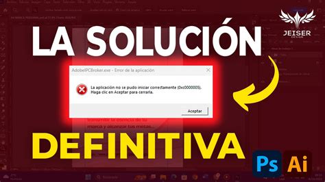 Solución al problema de Adobe IPC Broker exe en Photoshop e Illustrator