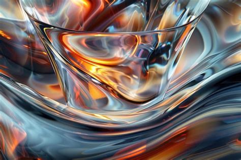 Premium Photo Distorted Visuals Through A Glass Object