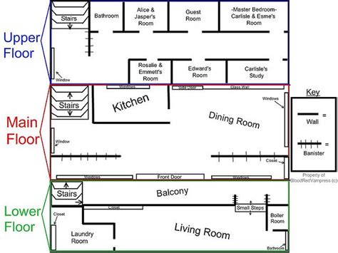 Twilight Cullen House Floor Plan