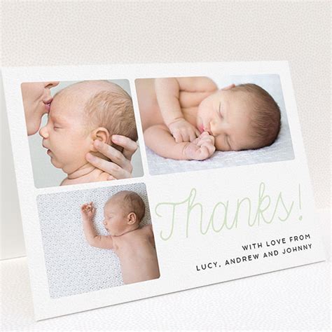 Thank You Cursive In Christening Thank You Cards