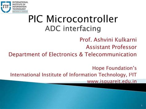 Pic Microcontroller Adc Interfacing Pptx Consumer Electronics Technology And Computing