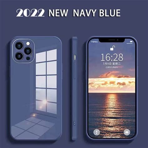 Чехол для телефона из закаленного стекла с жидкостью для iPhone 14, 13 ...
