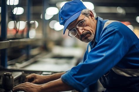 Premium Ai Image Factory Operator Working