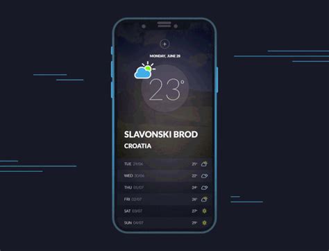 Simple Weather App Design On Behance