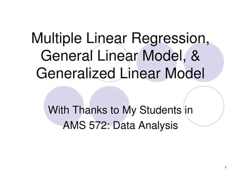 Ppt Multiple Linear Regression General Linear Model And Generalized Linear Model Powerpoint