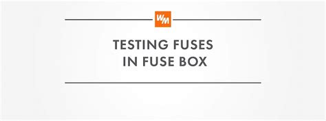 How To Test Fuses In A Fuse Box Wood Mizer Canada