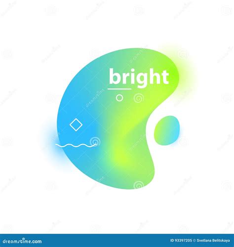 bright abstract gradient blobs stock illustration illustration of element blobs 93397205