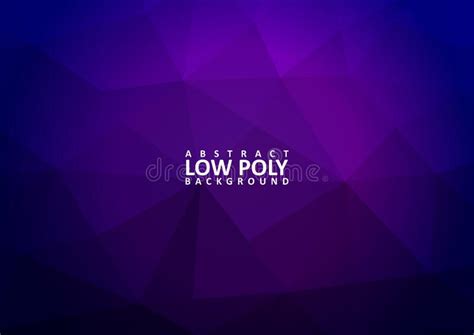 Abstract Low Poly Background With Triangle Shapes Stock Illustration
