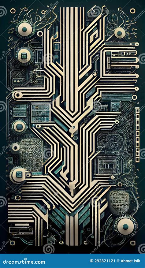 Technology Abstract Pattern Stock Illustration Illustration Of