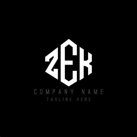 Diseño De Logotipo De Letra Zek Con Forma De Polígono Diseño De