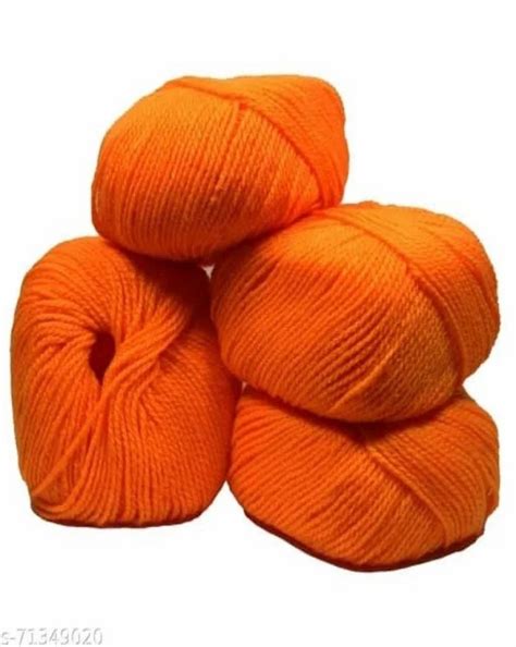 Plain 2 Ply Orange Wool Yarn For Knitting At Rs 500 Kg In New Delhi Id 2850418469912