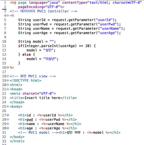 Servletjsp Mvc 패턴