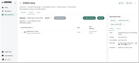 Data Collections In Workbench Verily Workbench