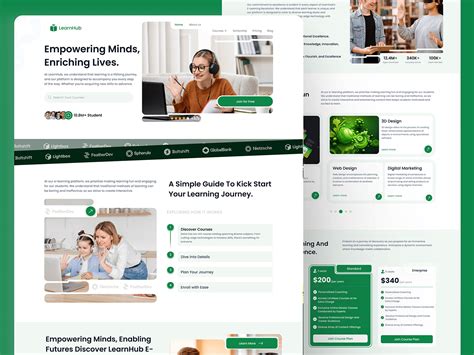 Learnhub Online Edtech Website Ui Design Behance