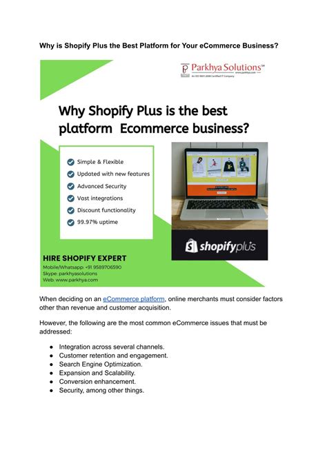 Ppt Why Is Shopify Plus The Best Platform For Your Ecommerce Business Powerpoint Presentation
