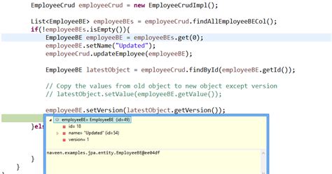 jpa optimistic lock exception in java development