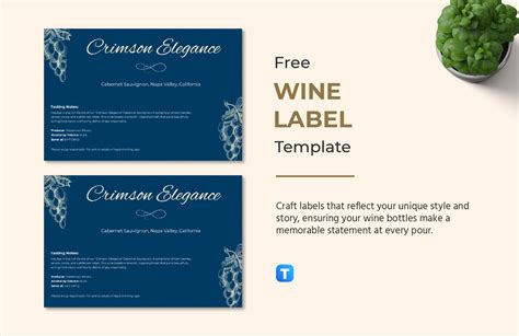 Wine Label Edit Online And Download Example