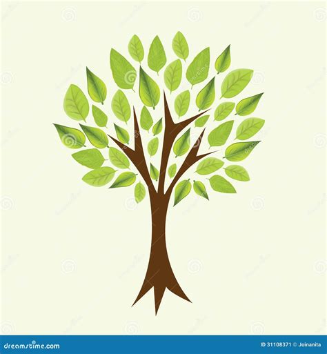 Albero Stilizzato Di Vettore Illustrazione Vettoriale Illustrazione