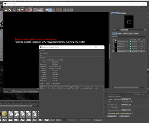 Failed To Allocate Necessary Gpu Memory Redshift Rredshiftrenderer