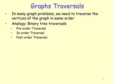 Ppt Graphs Traversals Powerpoint Presentation Free Download Id3266079