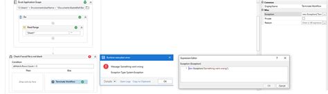 How To Disable Terminate Workflow Pop Up Message Activities Uipath