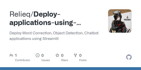 Github Relieqdeploy Applications Using Streamlit Deploy Word