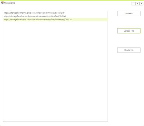 Blob Storage Winforms Cloud Integration Telerik Ui For Winforms