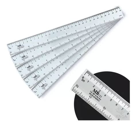 Kit 5 Regla Escolar De Plástico 30 Cm Meses Sin Interés