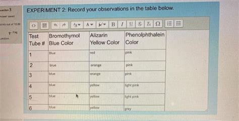 solved destion 3 experiment 2 record your observations in