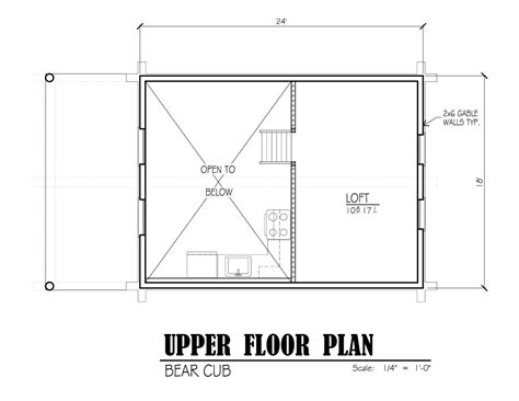 The Bear Cub Plans True Log Cabin