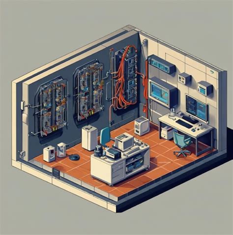 Isometric Neno Technology Illustration Premium Ai Generated Image