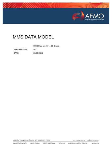 Mms Data Model Report Pdf Relational Database Data Model