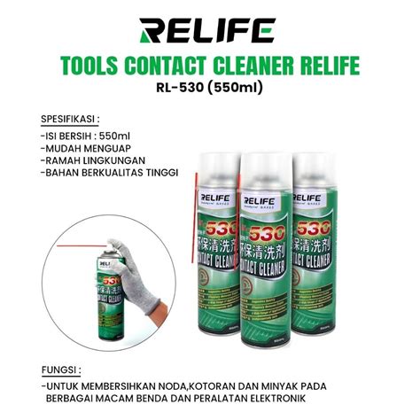 Jual Cairan Pembersih Contact Cleaner Relife Rl 530 550ml Shopee
