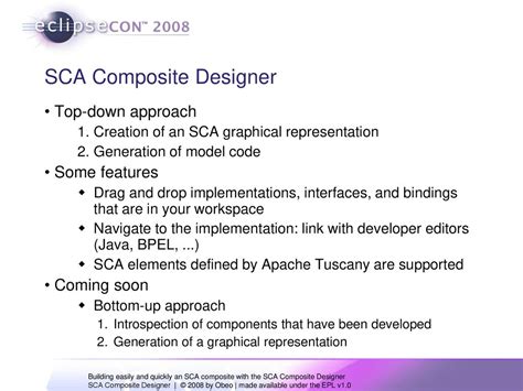 Building Easily And Quickly An SCA Composite With The SCA Composite