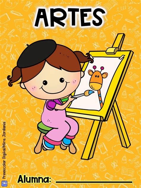 Pin De Kevin Gf En Arte Preescolar Portadas Para Libretas Etiquetas